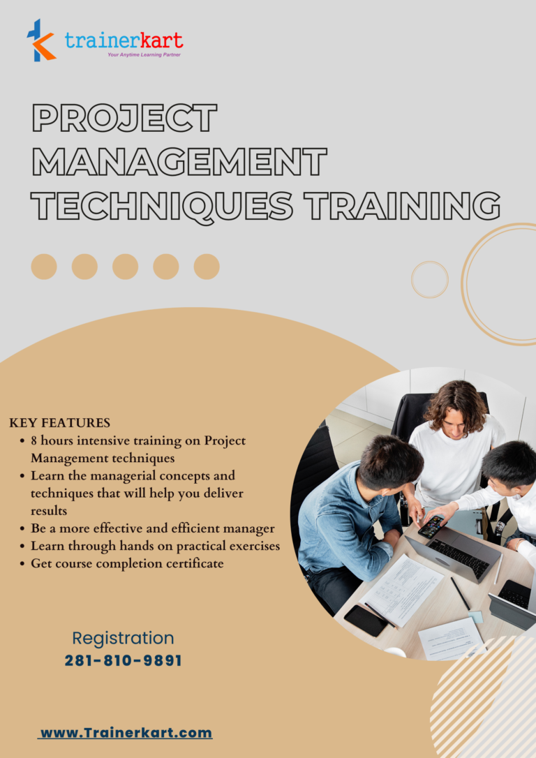 Project Management Techniques Training - Trainerkart